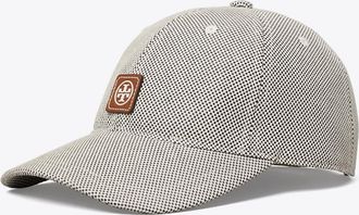 Tory Burch Damen Zweifarbige Baseballkappe aus Canvas
