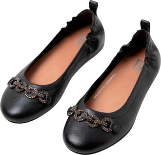 FitFlop Fit Flop - Allegro Glitzer Ballerinas f&uuml;r Damen (Schwarz)