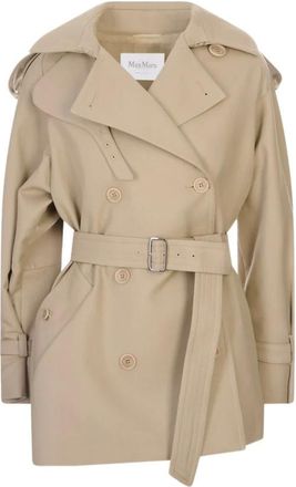 Max Mara Femme, Manteaux, Beige, Taille: 36 FR Mxscacio Trench Court