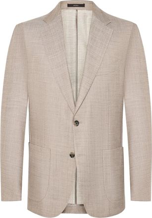 Windsor Ungef&uuml;ttertes Sakko aus einem Woll-Jersey, Shaped Fit in