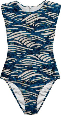 Averie Womens Swimsuit Alaska Zip Up One-Piece XS-3XL Recycled Fabric