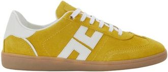 Elisabetta Franchi Femme, Chaussures, Jaune, Taille: 40 EU Nappa Baskets