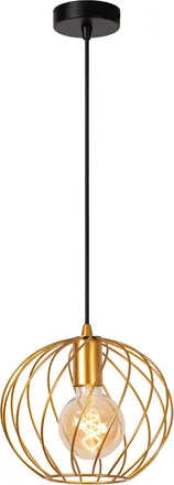Lucide DANZA - Pendelleuchten - Ø 25 cm - 1xE27 - Mattes Gold/Messing