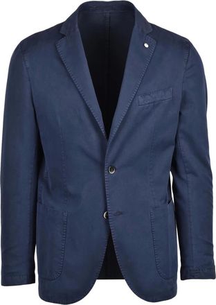L.B.M. 1911 L.b.m. 1911, Homme, Vestes, Bleu, Taille: L Cotton Blazer