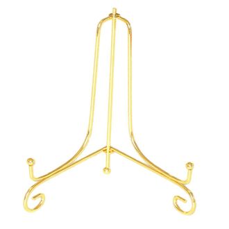 joyMerit Telleraufsteller Tellerst&auml;nder Tellerhalter Gold Metall Staffelei Display St&auml;nder f&uuml;r Sch&uuml;ssel Teller - Gold, 12 Zoll