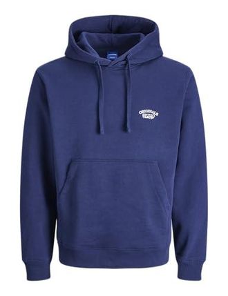 Jack & Jones Hood Ch Jorgreene Branding Sweat &agrave; Capuche, Ocean Cavern, L Homme