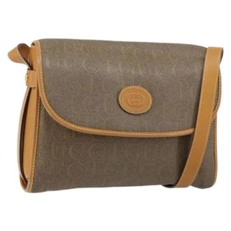 Gucci Sac bandouli&egrave;re en toile Pre-owned - Femme - Pre-owned - Beige - Taille: ONE Size