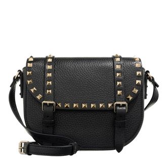 Valentino Garavani Crossbody Bags - Small Messenger Rockstud Bag - Gr. unisize - in Schwarz - für Damen