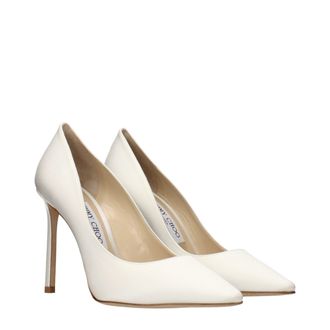 Jimmy Choo London Womens Beige Satin Platform Pumps