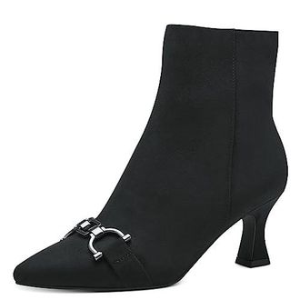 Marco Tozzi Femme 2-25319-41 Bottines à Talons, Noir, 38 EU