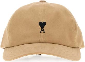Ami Femme, Accessoires, Brun, Taille: ONE Size Casquette de baseball en coton De Coeur
