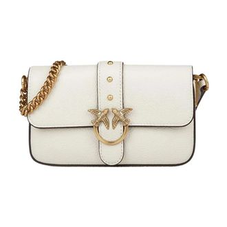 Pinko Pinko, Femme, Sacs, Blanc, Taille: ONE Size Love One Slouchy Baby Bottalato Soft