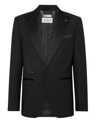 Philipp Plein Einknopf-Blazer Slim Fit Gothic Plein