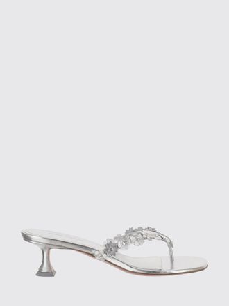 Amina Muaddi Sandalen Mit Absatz Damen Farbe Silber