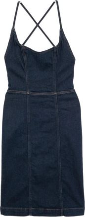 Reformation robe en jean Crosley - Bleu