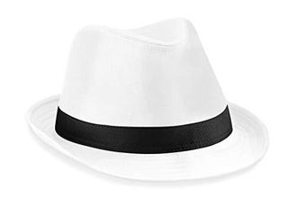 Beechfield Chapeau Fedora - Blanc - M