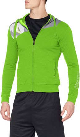 Kempa Herren Jacke Core 2.0 Kapuzen, Hope grün/Dark grau melan, XL, 200219707