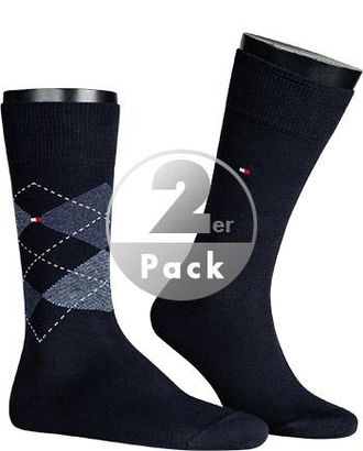 Tommy Hilfiger Herren Socken blau Baumwolle unifarben