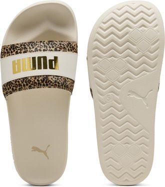 Puma Leadcat 2.0 Animal Flair Slides Damen, Schuhe, Wei&szlig;, 35.5