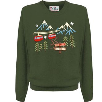Saint Barth Pull col rond Heron - Homme - Pulls - Vert - Taille: L