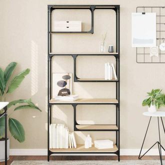 vidaXL Biblioth&egrave;que ch&ecirc;ne sonoma 81x36x176 cm bois ding&eacute;nierie Vidaxl