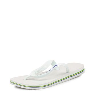 Havaianas Brasil Logo, ikonische, bequeme und langlebige Badelatschen mit Brasilien- Flagge und rutschfester Sohle mit farbigen Streifen, Unisex-Erwachsene