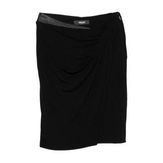 Versace Rock Stretch-Krepp-Jersey - - Skirts - Damen - Schwarzk - XS
