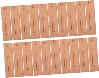 Aboofan 30 St&uuml;ck Teiliges Kraftpapier Stifth&uuml;llen Einfache Papier Pen Pouch mit Fenster Faltbare Stiftverpackung f&uuml;r Kugelschreiber und Bleistifte Nachhaltige