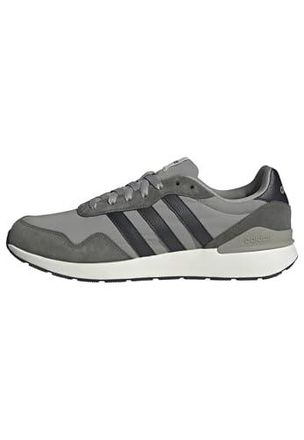 adidas Adidas Homme Run 60s 4.0 Shoes, Silver Pebble/Core Black/Shadow Olive, 46 2/3 EU