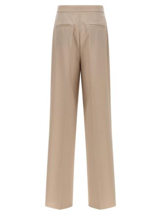 Max Mara Womens Beige Virgin Wool Dress Pants