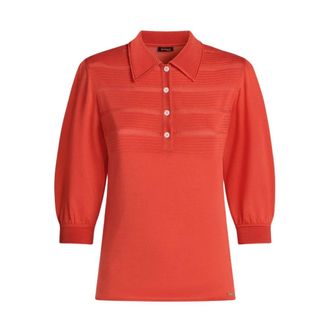 Kiton Seidenpolohemd - - Tops - Damen - Rot - XS