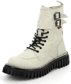 Kickers Akropol, Bottillons Femme, Blanc, 38