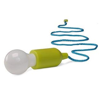 eBuy GB Tragbare Retro-Lampe, batteriebetrieben, hell, LED, Zugschnur, für Garage, Garten, Loft Camp, Hellgrün