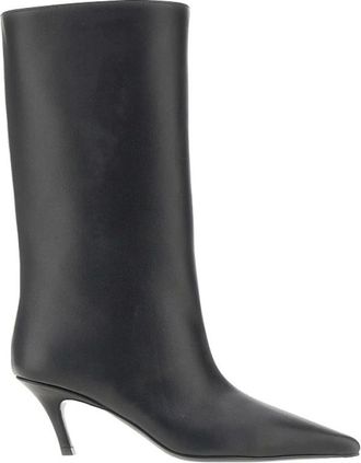 Amina Muaddi Bottines Fiona 60 - Femme - Chaussures - Brun - Taille: 40 EU