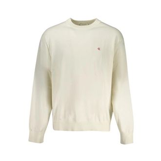 Calvin Klein Baumwollpullover - - Knitwear - Herren - Wei&szlig; - XL