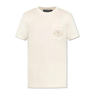 Dolce & Gabbana T-Shirt mit Tasche - - Tops - Herren - Beige - L