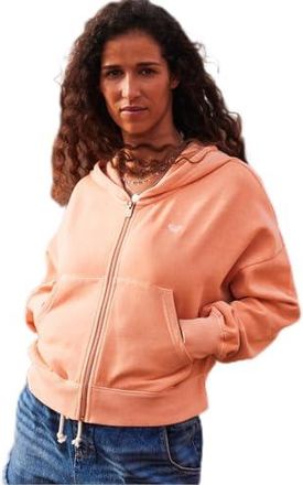 Roxy Sahara Vibes Veste &agrave; capuche zipp&eacute;e pour femme, Terra Cotta., M
