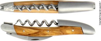 Forge de Laguiole Sommeliermesser | Dreiteilig - Olivenholz - Finish Matt