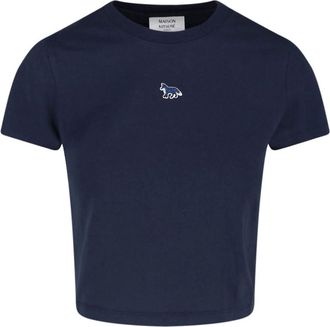 Maison Kitsun&eacute; Crop T-Shirt Baby Fox