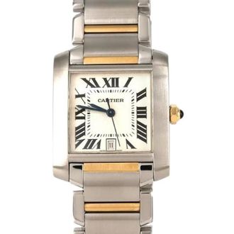 Cartier Pre-owned Tank Francaise Stainless Steel Yellow Gold - Homme - Pre-owned - Multicolore - Taille: ONE Size