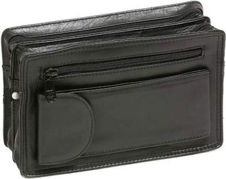 LEAS Herrentasche aus Rindleder Echt-Leder, schwarz Mens Bags