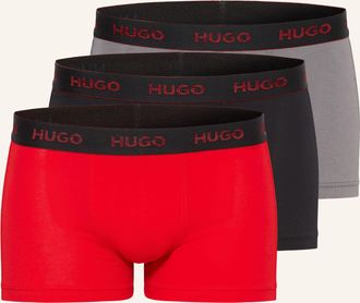 HUGO BOSS Hugo 3er-Pack Boxershorts rot