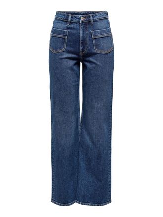 Only Damen Onlsonic Hw Wide Gr Dnm Jeans Dot Cs Hose Washed Black 28 W 32 L Ab 23 23 € Auf
