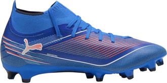 Puma Ultra Match+ Fu&szlig;ballschuhe mit festem Boden f&uuml;r Damen (Blau/Wei&szlig;)
