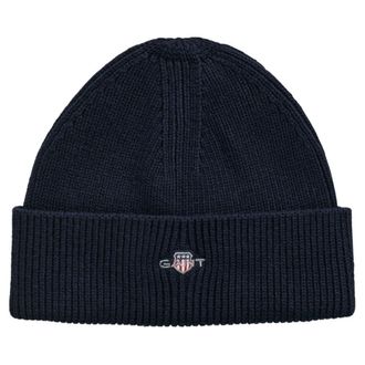 GANT Unisex Kinder Shield Cotton Beanie M&uuml;tze, Evening Blue, Standard