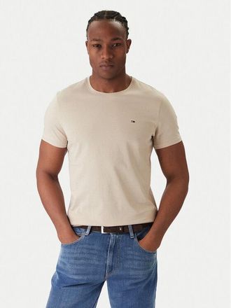 Tommy Jeans T-Shirt DM0DM04411 Beige Slim Fit