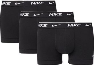 Nike Nike Herren Everyday Cotton Stretch Trunks 3Pk, Black/Black/Black, XS
