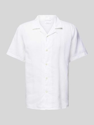 Knowledge Cotton Apparel Box Fit Freizeithemd mit Reverskragen