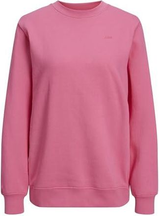 Jack & Jones JXABBIE LS REL Every Brush Crew Noos Maillot de Survêtement, Carmine Rose/imprimé : Logo Magenta, XS Femme