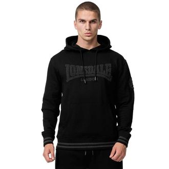Lonsdale Herren Kapuzensweatshirt Normale Passform KNEEP Black/Grey L, 117469